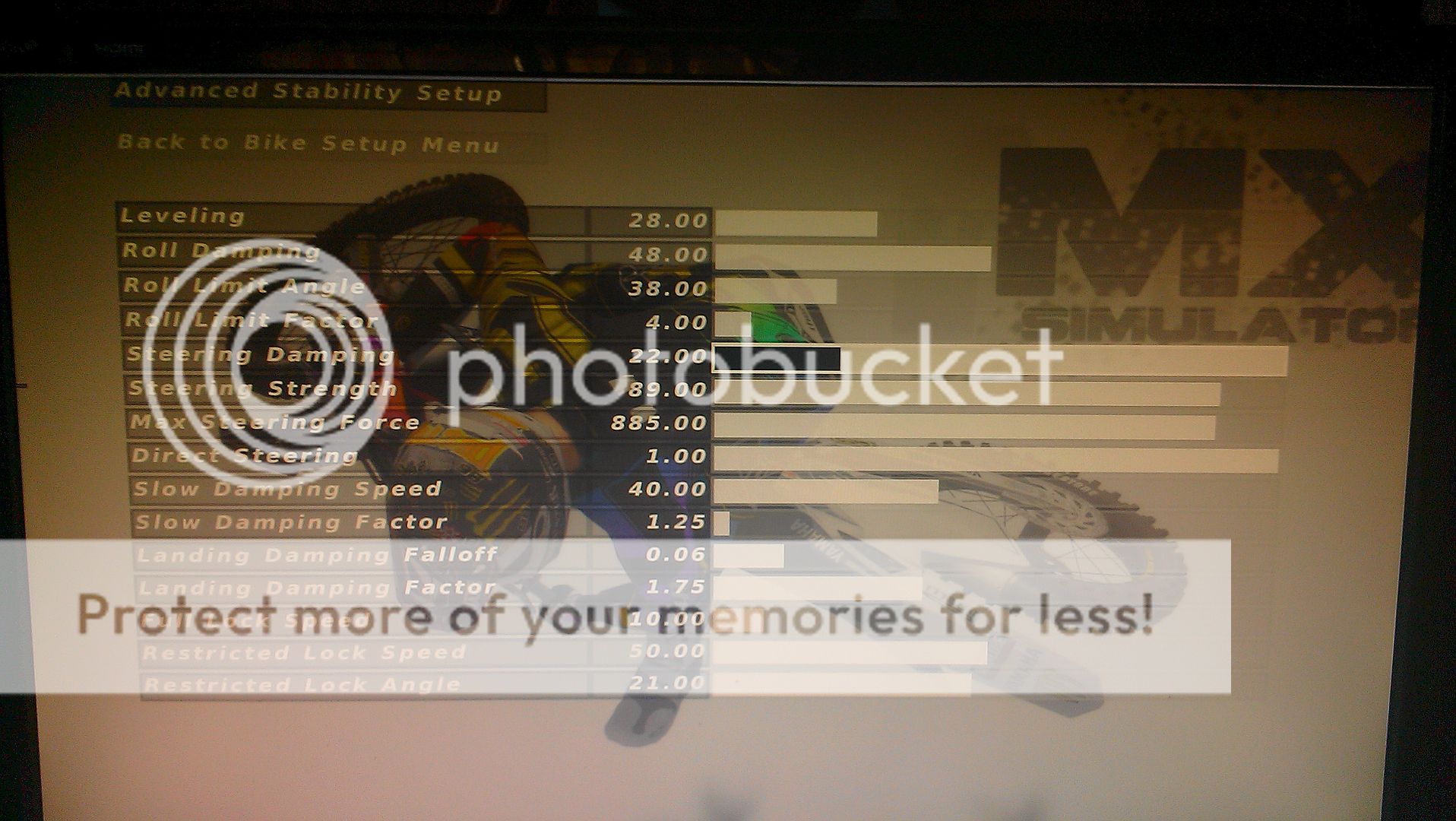 MX sim folks could you please post your Advanced bike setups? - Moto ...