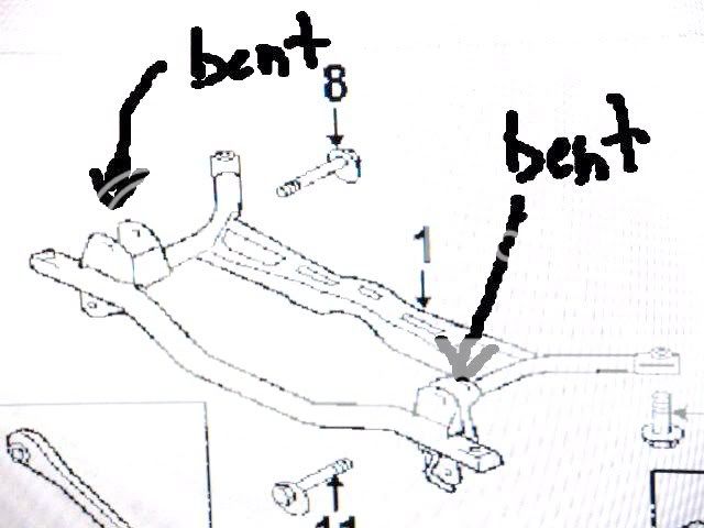 MK5 07 VW Rabbit has rear subframe crossmember minor damage | VW Vortex ...